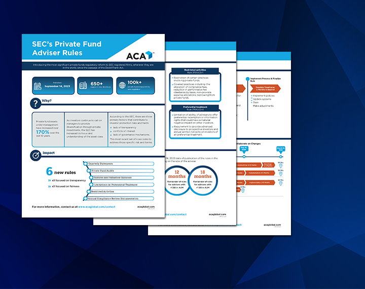 Cheat sheet: SEC’s Private Fund Adviser Rules Cheat sheet: SEC’s Private Fund Adviser Rules